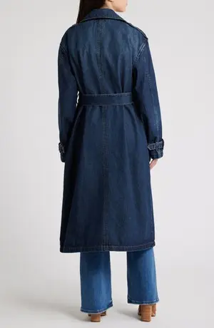 HIDDEN JEANS Classic Denim Trench Coat