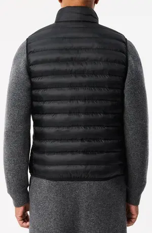 Lacoste Water Repellent Puffer Vest - Black