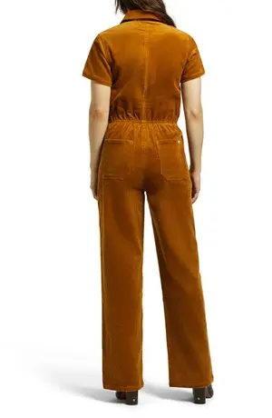 Brixton Stretch Corduroy Utility Jumpsuit