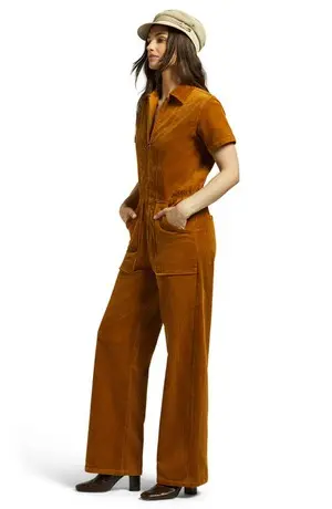 Brixton Stretch Corduroy Utility Jumpsuit