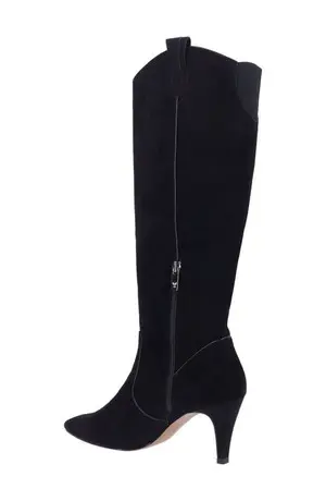 J. Reneé Siera Knee High Western Boot - Black