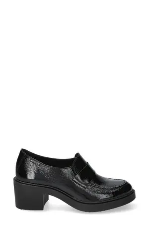 Mephisto Pamelia Patent Leather Loafer Pump - Black Patent