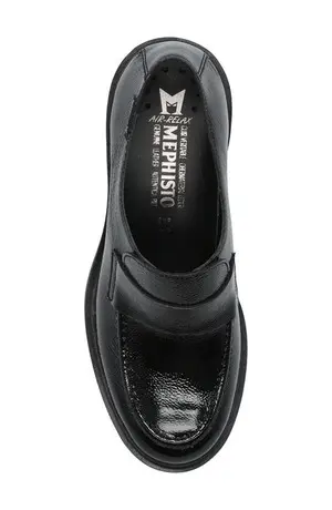 Mephisto Pamelia Patent Leather Loafer Pump - Black Patent