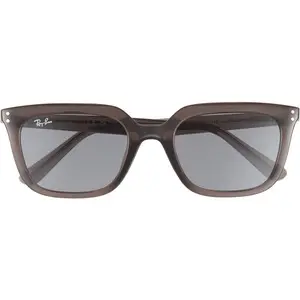 Ray-ban 54mm Square Sunglasses - Transparent Grey