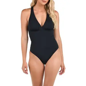 La Blanca Island Goddess One-piece Swimsuit - Black