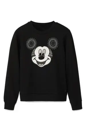 Desigual Mickey Mouse Embellished Sweatshirt