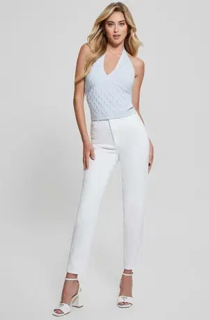 Guess Lucia Wavy Rib Halter Sweater