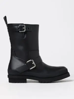 Stella McCartney Leather Buckled Boots - Black