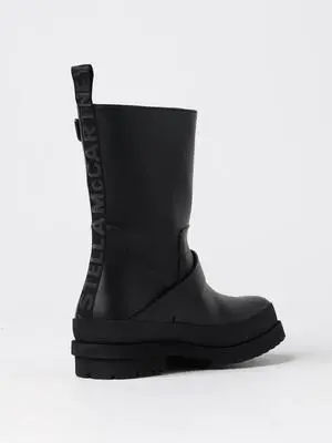 Stella McCartney Leather Buckled Boots - Black