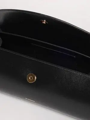 JIL SANDER Small Leather Shoulder Bag - Black