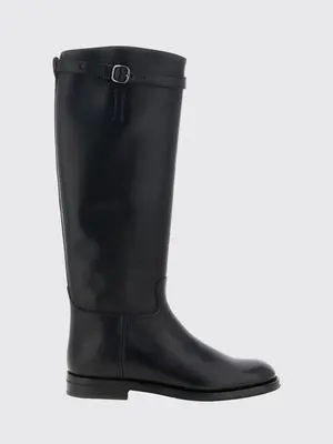 Church's Michelle Knee-high Calfskin Leather Boots With Side Buckle