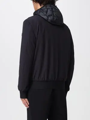 Peuterey Quilted Bomber Jacket With Hood - Blue
