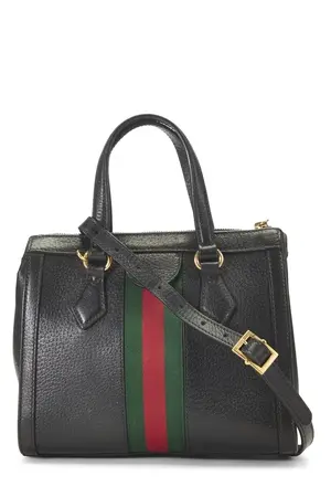 Gucci Leather Ophidia Tote - Black
