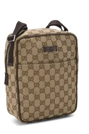 Gucci Original Gg Canvas Vertical Camera Bag - Beige
