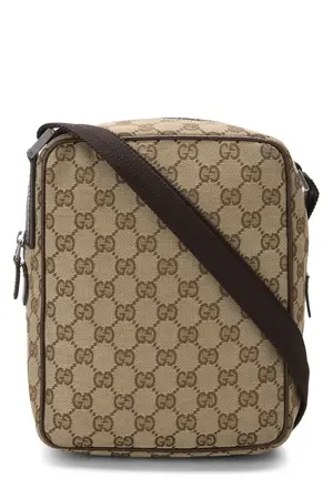 Gucci Original Gg Canvas Vertical Camera Bag - Beige