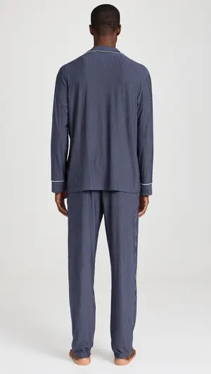 Eberjey William Modal Striped Long Pjs