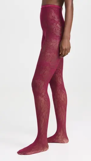STEMS Eden Mesh Tights - Red