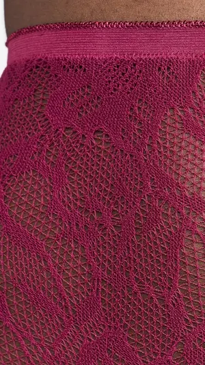 STEMS Eden Mesh Tights - Red