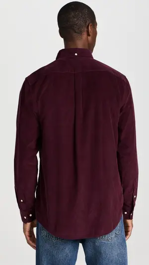 Barbour Ramsey Corduroy Shirt - Winter Red