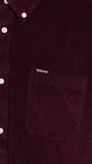 Barbour Ramsey Corduroy Shirt - Winter Red