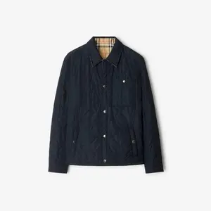 Burberry Reversible Quilted Nylon Overshirt - Navy
