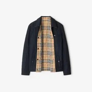 Burberry Reversible Quilted Nylon Overshirt - Navy