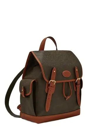 Mulberry Heritage Eco Scotchgrain Backpack - Mole-cognac