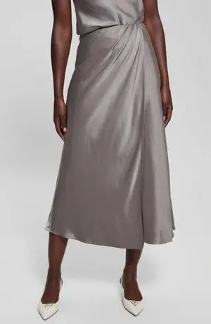 Guess Anastasia Satin Maxi Skirt