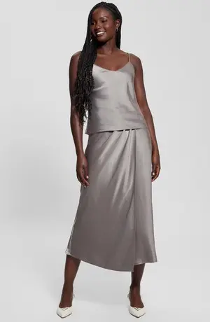 Guess Anastasia Satin Maxi Skirt