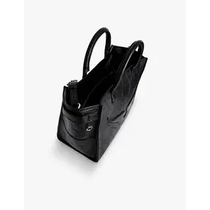 Zadig&Voltaire Angel Crinkle-effect Leather Tote Bag - Noir