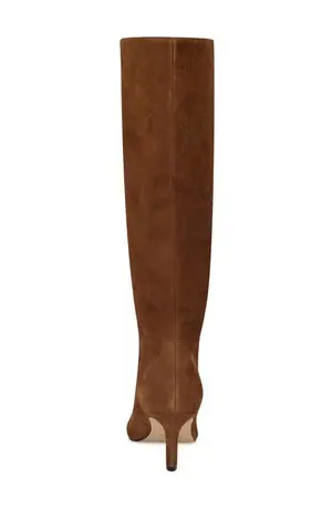 Nine West Lorthey Knee High Boots - Dark Natural
