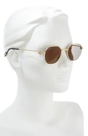 CARTIER Octagon Frame Sunglasses - Gold
