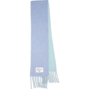 Acne Studios Volly Alpaca & Wool Blend Fringe Scarf Blue/light Blue