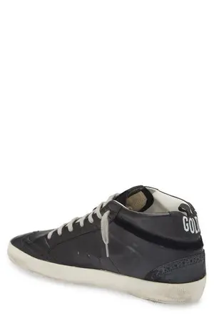 GOLDEN GOOSE Mid Star Sneaker - Black