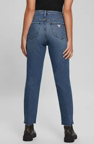 Guess High-rise Ankle Mom Jeans