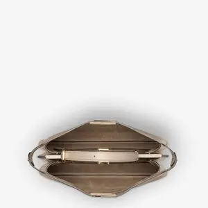 Fendi Large Peekaboo Soft Bag - Grey