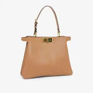 Fendi Peekaboo Soft Medium Bag - Beige
