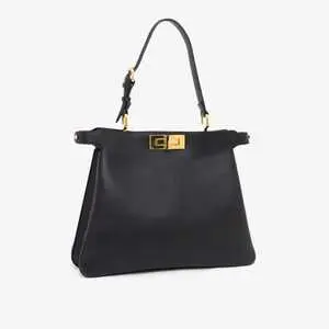 Fendi Peekaboo Soft Medium Bag - Black