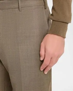 Zanella Parker Sharkskin Trousers - Lt. Beige