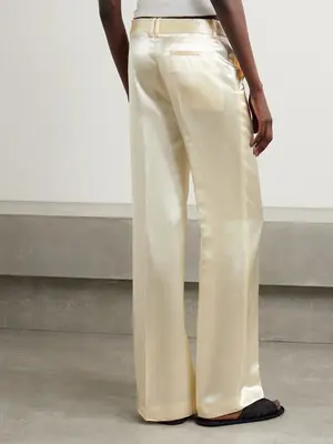 THE ROW Encore Straight-leg Satin Pants