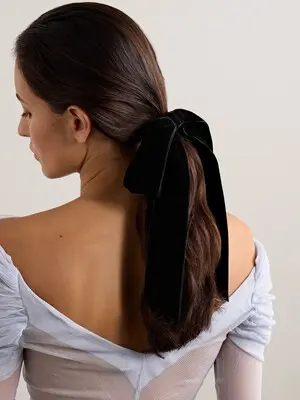 JENNIFER BEHR Velvet Bow Hair Clip