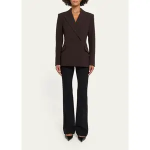 Simkhai Surabhi Hourglass Blazer - Chocolate