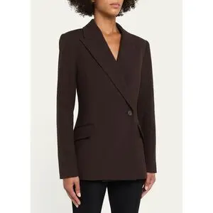 Simkhai Surabhi Hourglass Blazer - Chocolate