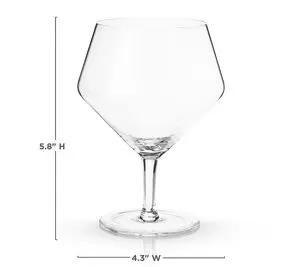 VISKI Angled Crystal Gin & Tonic Glasses