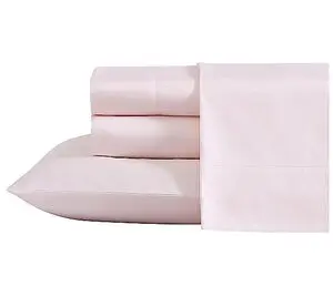 Laura Ashley Solid Pink Queen Sheet Set - One-color