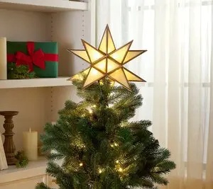 LWYA BY KIM GRAVEL As Is Illum 11.5' Star Tree Topper Or Decor Kim Gravel - One-color
