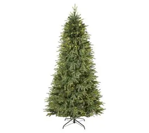 NEARLY NATURAL 8' Vancouver Fir Christmas Tree - One-color