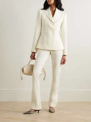 Acne Studios Wool-blend Twill Flared Pants