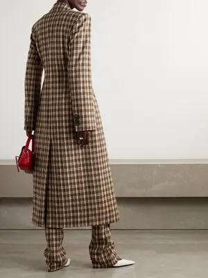 Acne Studios Checked Tweed Tailored Coat