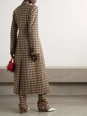 Acne Studios Checked Tweed Tailored Coat